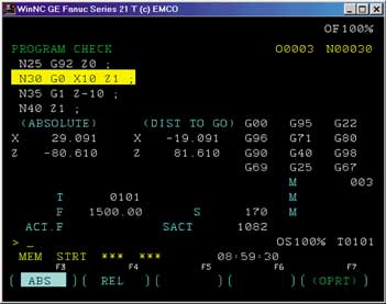نرم افزار شبیه ساز WinNC برای سینومریک و فانوک (تراش و فرز CNC)